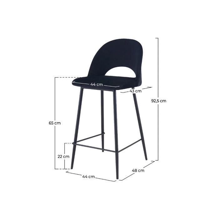 Chaise Lot Central Hauteur 65 Cm