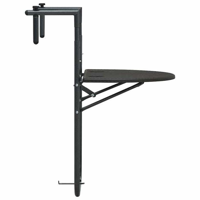 Table de balcon BDM - Table de Jardin et terrasse - Marron 60x64x83,5 ...