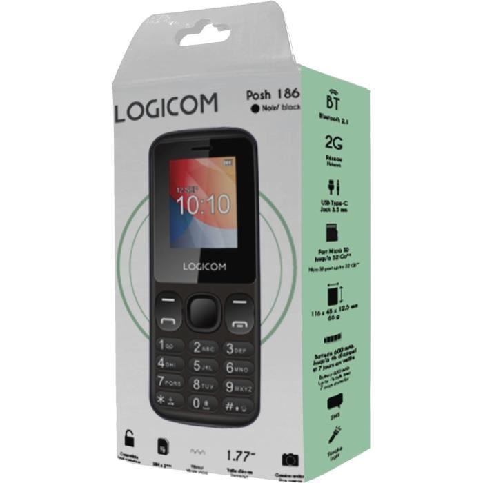 Téléphone Mobile - LOGICOM - Posh 186 - Noir - Cdiscount Téléphonie