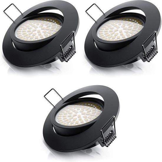 Spot Led Encastrable, Orientable 45°Spot Encastré Extra Plat 25MM Plafonnier Encastrable, 7W ...