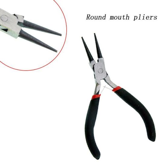 Pack outil a main,Ferronickel Pince à Bout de Nez Rond en Acier Trempé ...