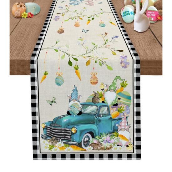 Chemin de Table,Chemin de Table de pâques en forme d'œuf de lapin ...