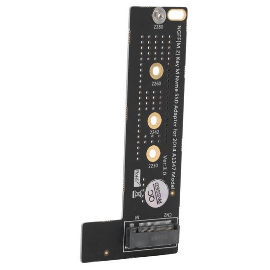 Duokon une carte SSD NVME Convertir la carte adaptateur M.2 NGFF M-Key NVME SSD en A1347 ...