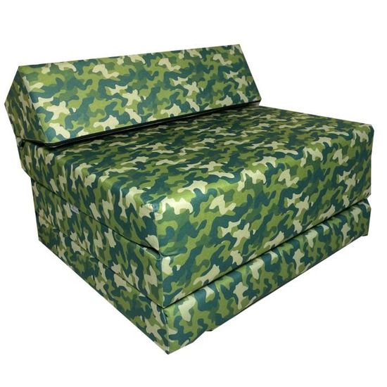 Matelas futon pliant - FORTISLINE - 70x200 cm - Camouflage vert ...