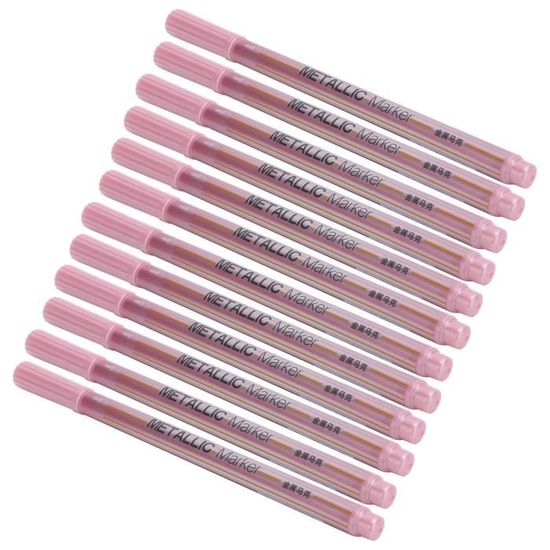 TMISHION Stylo marqueur métallique 12pcs Marqueur Métallique Stylo de ...