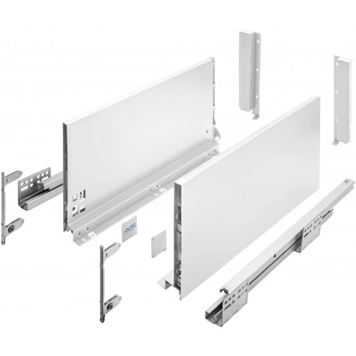Tiroir Coulissant GTV Axis Pro 500 mm - Amortissement Intégré, Charge ...