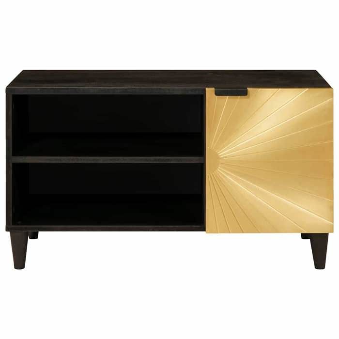 NEW MEUBLE HI-FI - Or - Armoire TV - Meuble TV - pour maison - Noir et ...