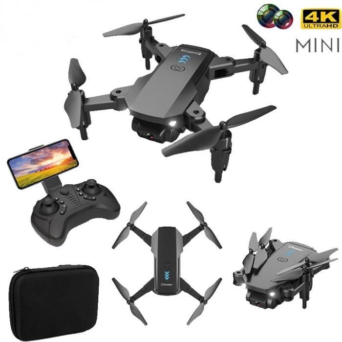 Caméra unique 4K-G-Mini Quadcopter Pliant 4k Q12, Double Caméra Hd, Photographie Aérienne 4ch ...