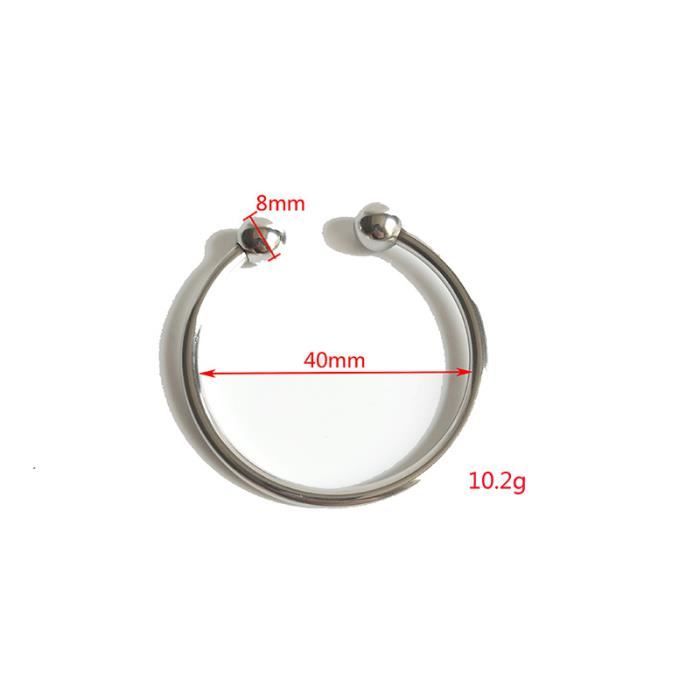 40mm-Anneau Pénien En Métal Pour Homme, En Acier Inoxydable, Pour L ...