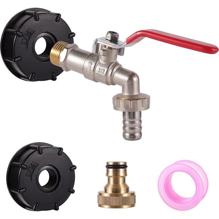 IBC Adaptateur,S60X6 Adaptateur de réservoir IBC 1-2",Raccords de ...