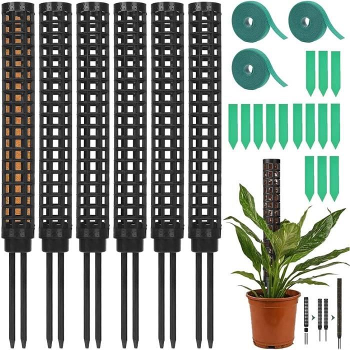 6 Pièces tuteur Coco Monstera connectable,tuteur Plante grimpante ...