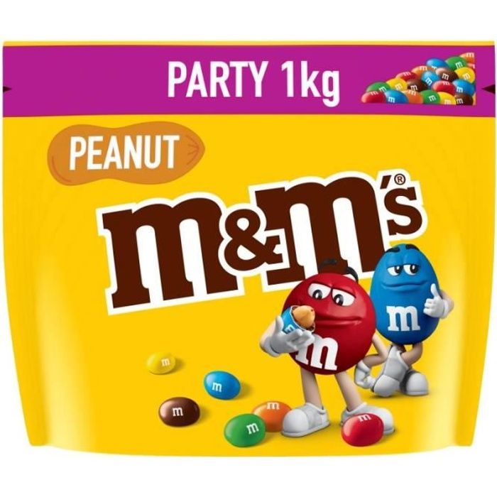 M&M'S - Peanut Bonbon Chocolat Cacahuète 1Kg - Lot De 3 - Cdiscount Au ...