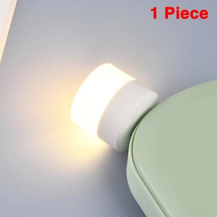 Lampe a poser,Mini Prise USB Lampe 5V 1W Super Lumineux Protection Oculaire Livre Lumière ...