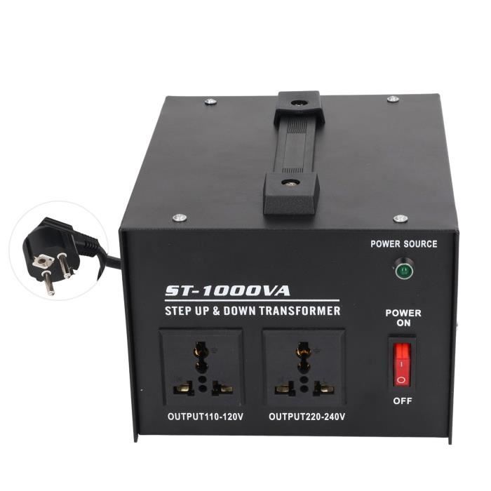 EJ.life transformateur 1000 W Transformateur abaisseur 1000W 220V à ...