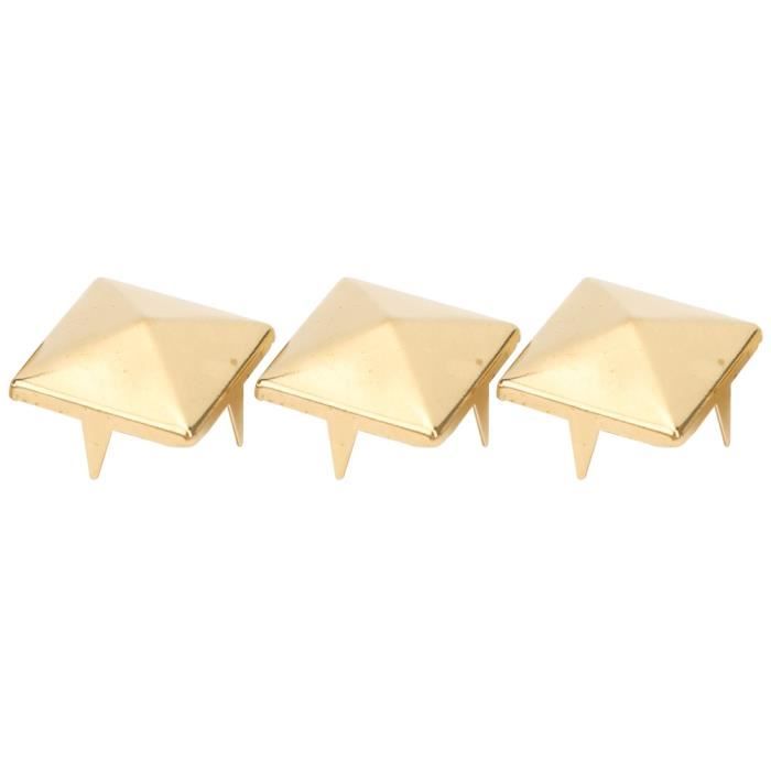 Pyramide Rivet 100pcs Square Pyramid Punk Rivets 4 Claw Metal Studs ...