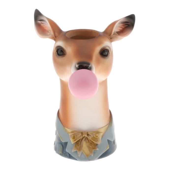 LUCKYLY-JARDINIERE - BAC A FLEUR Nordique Résine Animal Tête En Forme ...