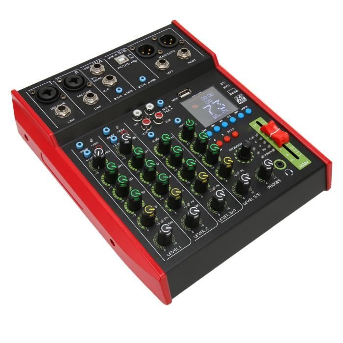 ROM Table De Mixage 6 Canaux Table De Mixage Dj Professionnelle 6 ...