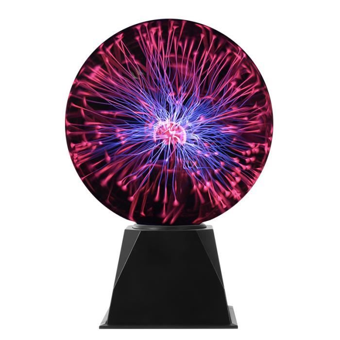 Lumière à boule de plasma - Touchable et contrôlée par la voix - Lampe ...