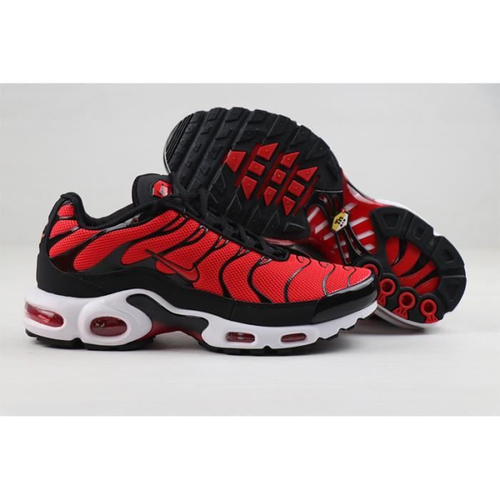 Baskets NIKKE TN Plus 3 Chaussures 38909-235 Rouge et noir Hommes SZ-45 ...