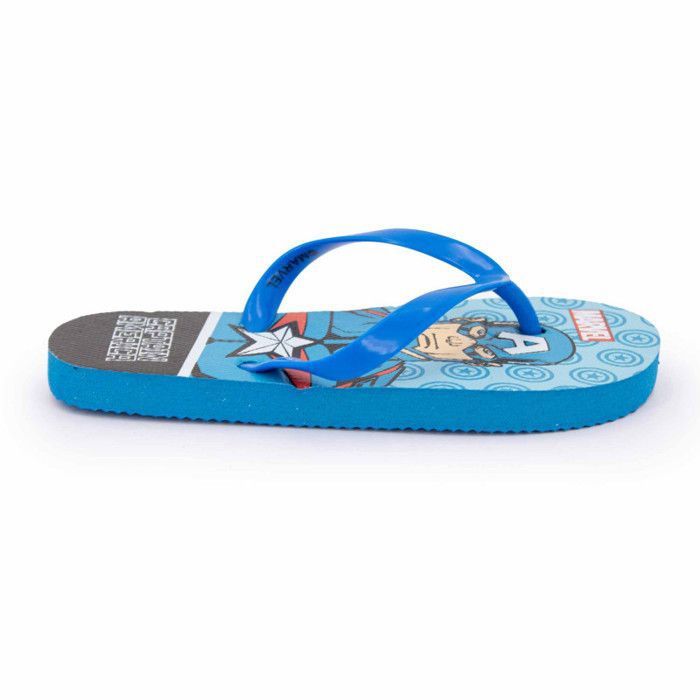Tongs Capitaine American imprimé bleu noir Enfant MARVEL - Cdiscount Sport