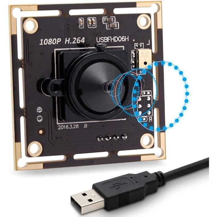 Module Caméra Usb Avec Micro Et Objectif À Sténopé De 3,7 Mm, Caméra ...