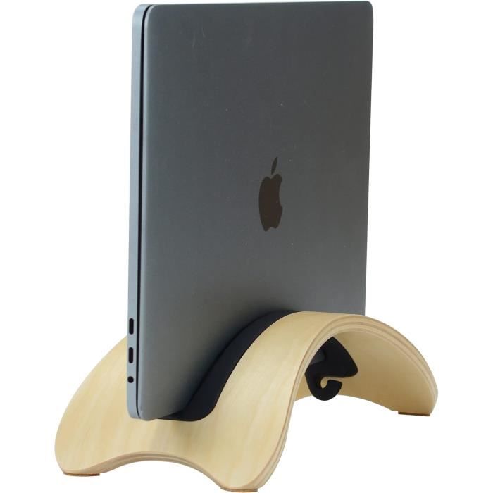 Support de Bureau Vertical en Bois, Support D'ordinateur Portable ...