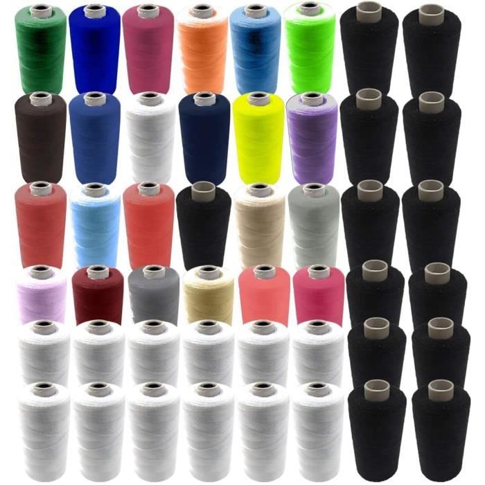 Set De Bobines De Fil De Couleurs, Noir Et Blanc | Kit De Couture ...