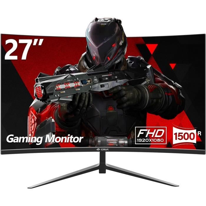 Moniteur Gaming Incurvé 27 Pouces 180 Hz-200 Hz, Fhd 1080P 1800R ...