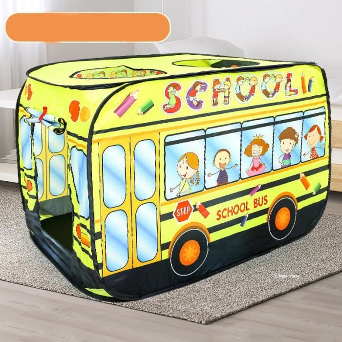 Tente de Jeu pour Enfants Pop-up d'autobus Scolaire , Cabane de Jeu ...
