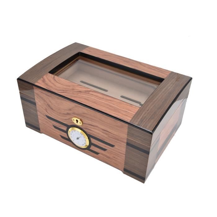 YOSOO Humidor Cigar Box, Wood Grain Cigar Humidor Cigar Box Cigar ...