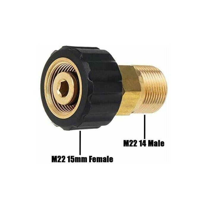 Raccord de Nettoyeur Haute Pression M22 x 15 mm M22 x 14 mm Adaptateur ...