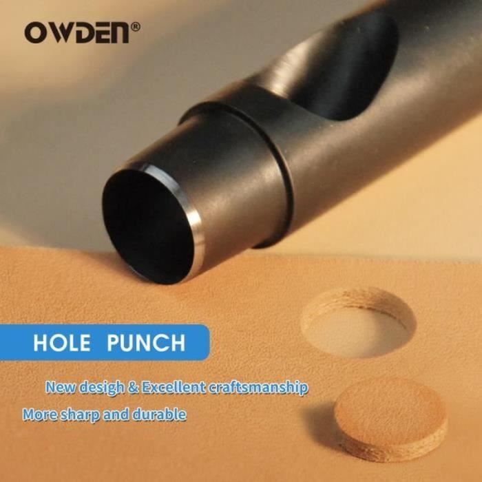 Gabarit De DécoupeOWDEN cuir creux trou poinçon 1mm 12mm Sharp mince ...
