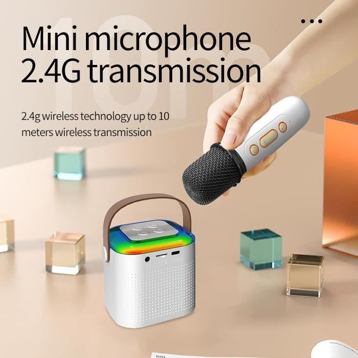 Micro Karaoke Enfant Sans Fil Avec 1 Micro, Portable Karaoké Bluetooth ...