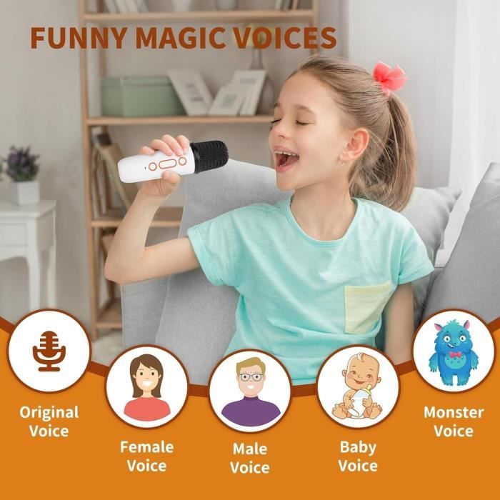 Micro Karaoke Enfant Sans Fil Avec 1 Micro, Portable Karaoké Bluetooth ...