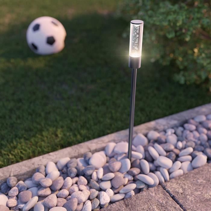 Lampe De Jardin Led Hastam Noire Avec Piquet De Terre Pour L'Extérieur ...