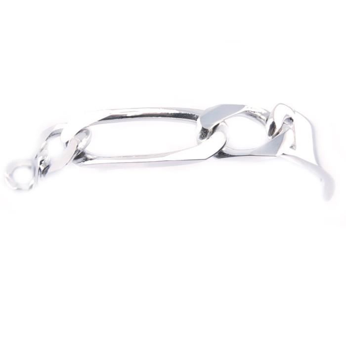 Gourmette Homme Argent "Adam" rhodié - Achat / Vente bracelet ...