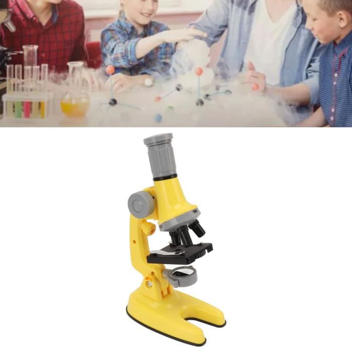 Microscope pour juniors Microscope pour enfants 100X 600X 1200X Zoom ...