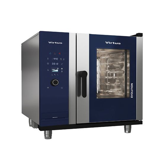 Four à Convection Électrique avec Vapeur Directe et Système Nettoyage Automatique 6 x GN1/1 ...