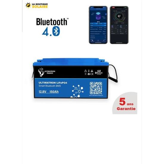 Batterie Lithium Ultimatron Lifepo4 Smart bms 12.8v 150ah - Cdiscount ...