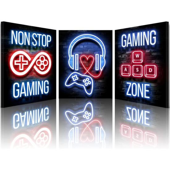 Gamer Posters Jeu Vidéo Déco, Affiche De Jeu Avec Cadre, Decoration ...