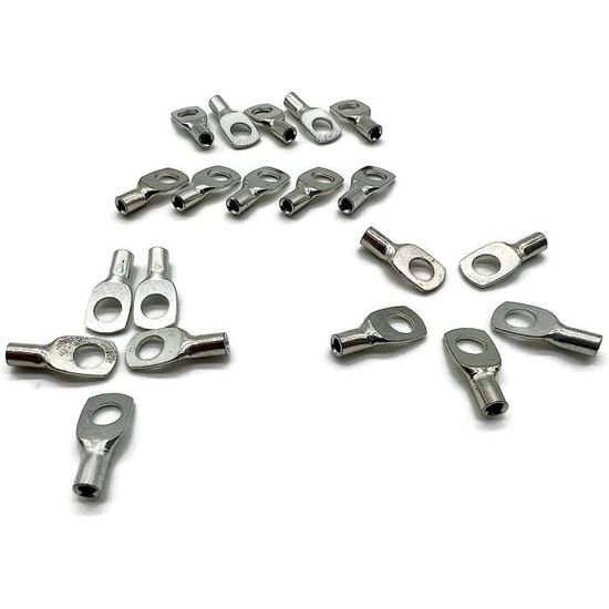 Cosse de câble 4mm² M6 20x Connecteur Terminal,[Z1366] - Cdiscount ...