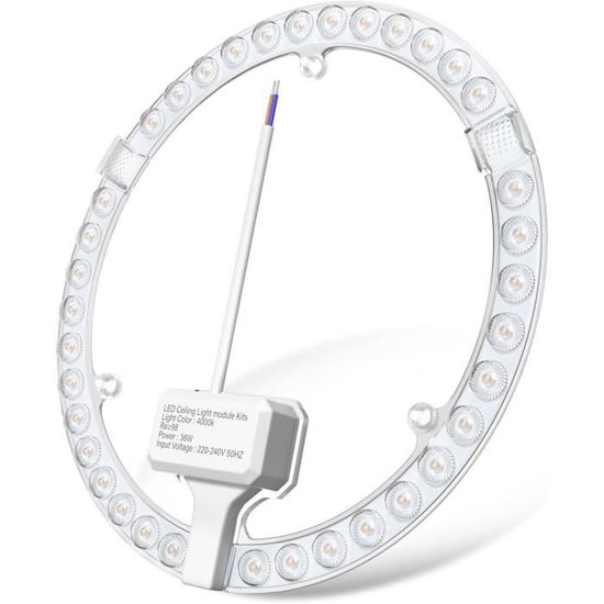 Module Led Ronde 36W De Rechange Avec Aimant Blanc Neutre 4000K Pour ...