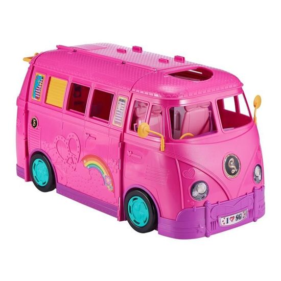 Maison de poupée - ZURU - Sparkle Girlz - Campervan - 43 meubles - Rose ...