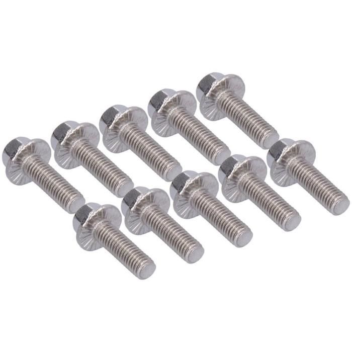 Ashata accessoire pour vis hexagonales 10 pièces boulons à tête ...