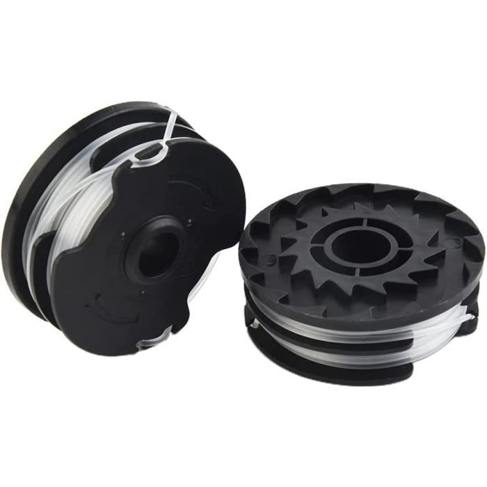 Lot de 2 bobines de fil de 6 m pour débroussailleuse Greenworks G40lt G40lt30 21107[616 ...