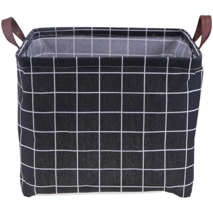 Paniers À Linge Pliable,Noir À Carreaux Pliable Panier À Linge Panier ...