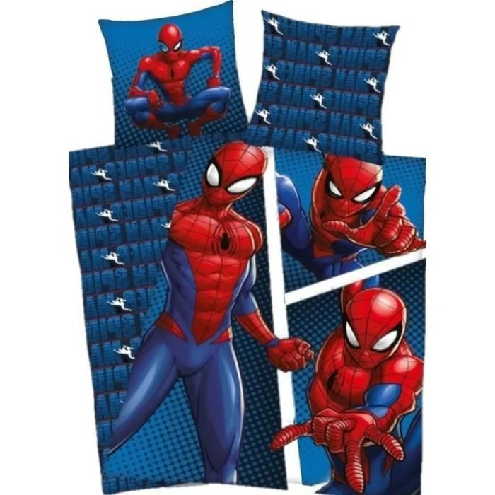Parure de lit - Marvel - Spiderman - Housse de couette 140x200 cm ...