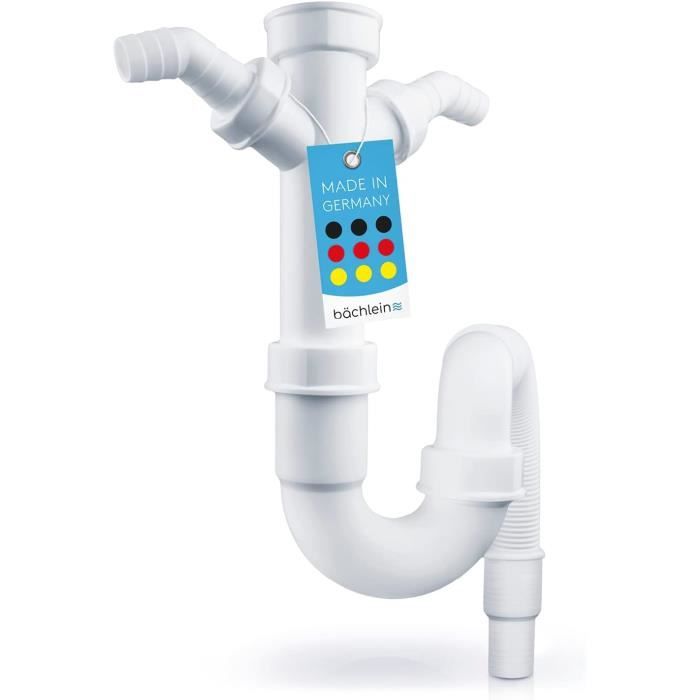 Siphon Tubulaire Flexible Pour Évier De Cuisine - Siphon Avec ...