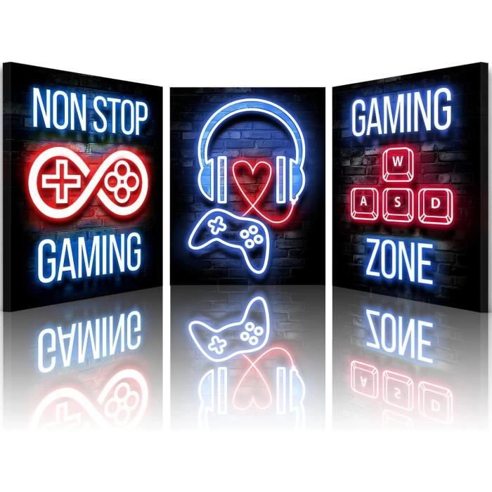 Gamer Posters Jeu Vidéo Déco, Affiche De Jeu Avec Cadre, Decoration ...