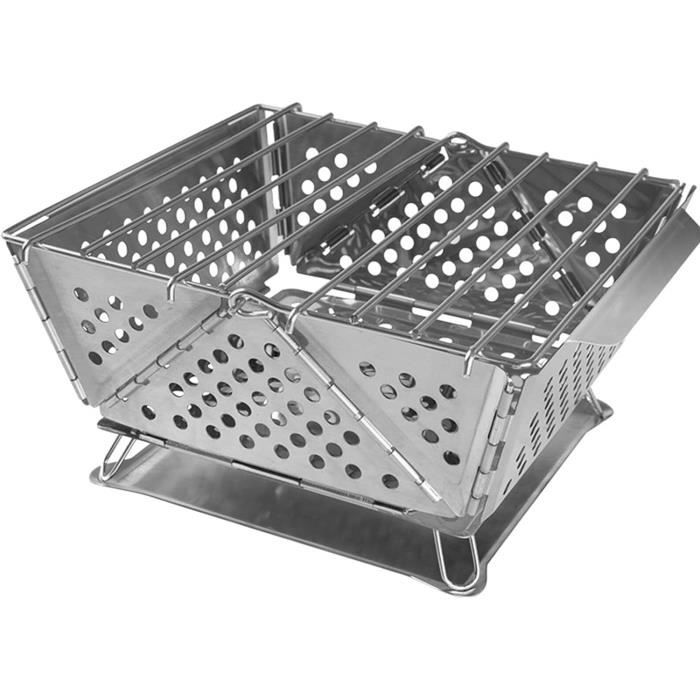 Foyer Portable Pour Camping, Support De Barbecue Pliable En Acier ...